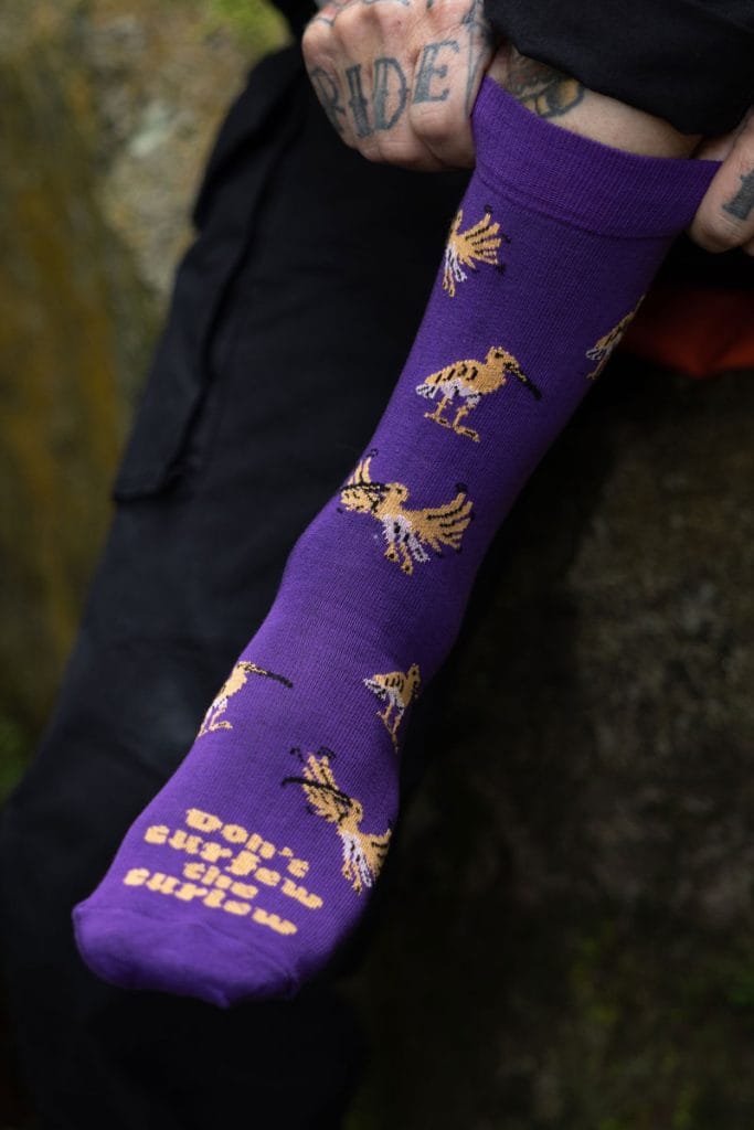 Curlew Socks / Heather Purple - HebTroCo