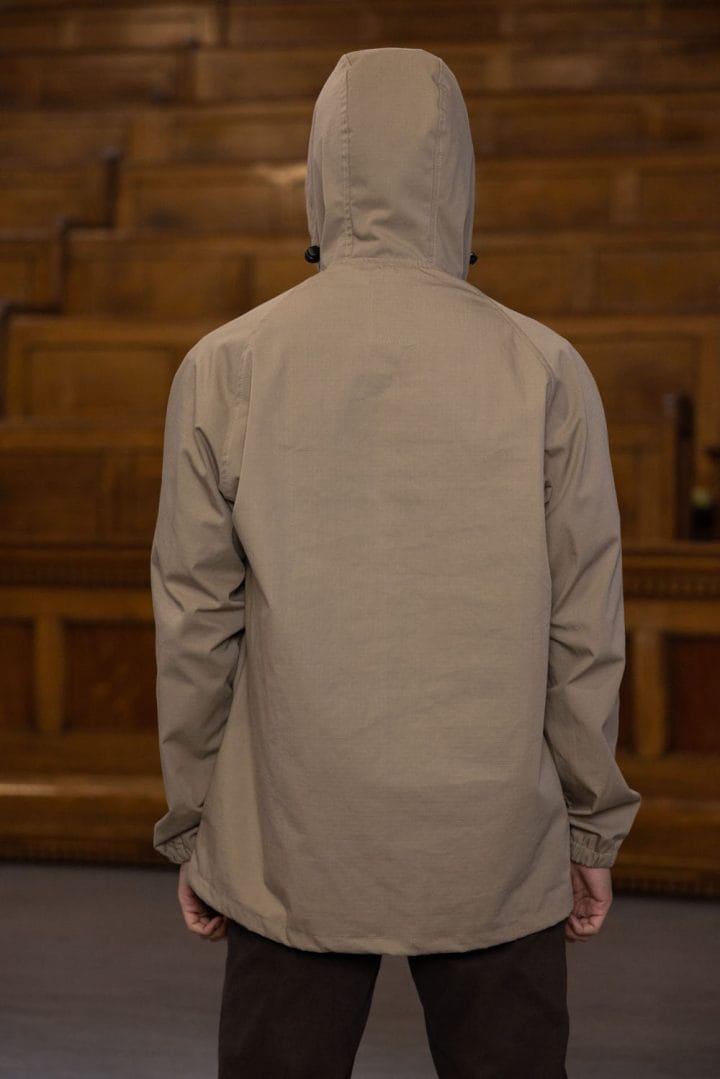 Ripstop Hooded Smock / Cotton Seed - HebTroCo