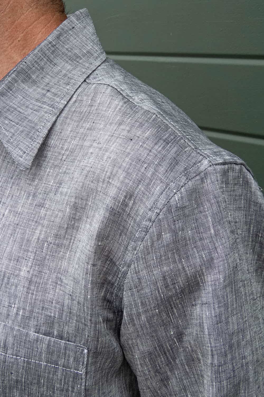 Linen Shirt / Grey - HebTroCo